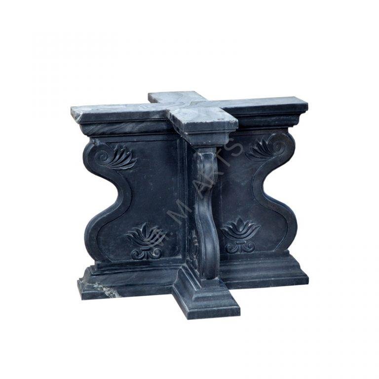 Artistic Stone Table Base | Marble Inlay Flooring