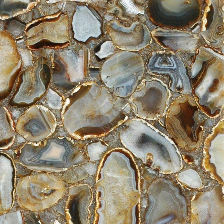 Grey Agate | Marble Inlay Flooring
